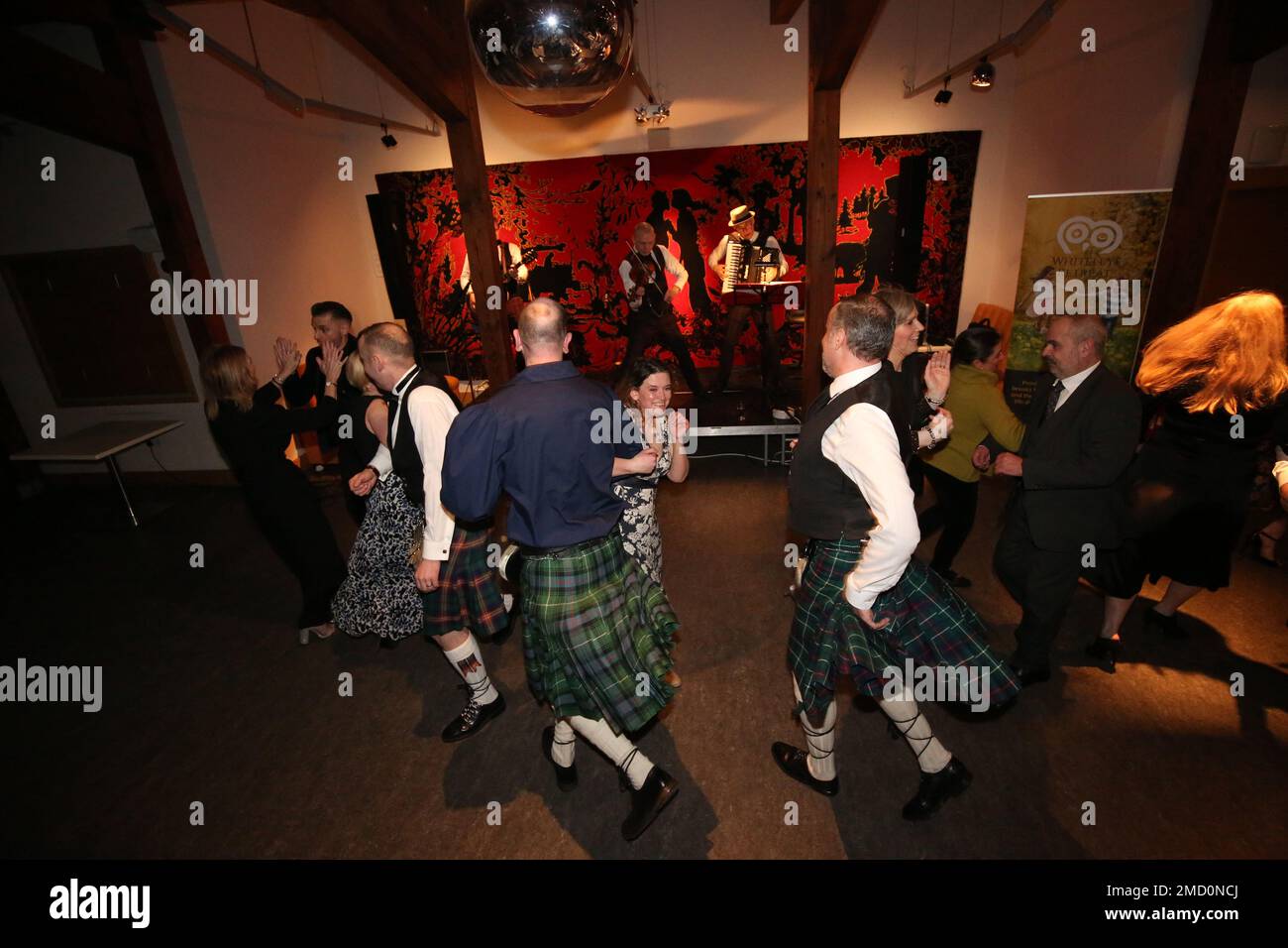 Scottish kilts party dancing hi-res stock photography and images - Alamy
