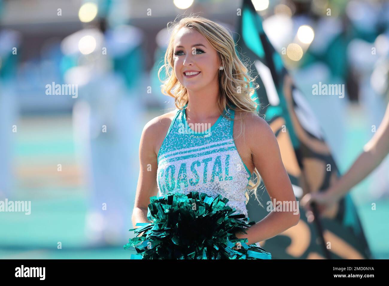 The Coastal Carolina dance team performs before an NCAA college ...