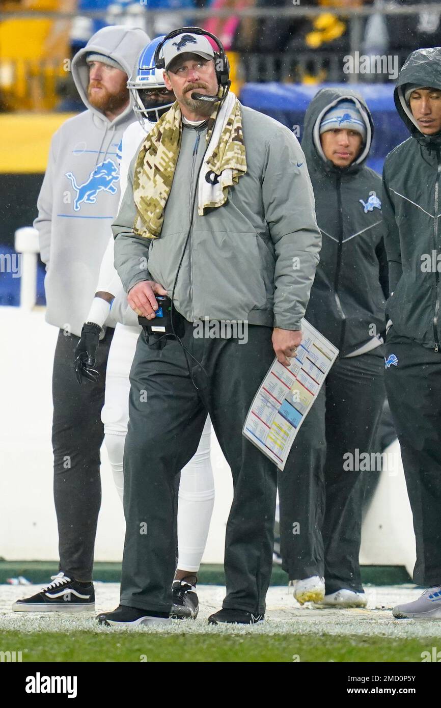 Detroit Lions head coach Dan Campbell on the sideline during an NFL ...