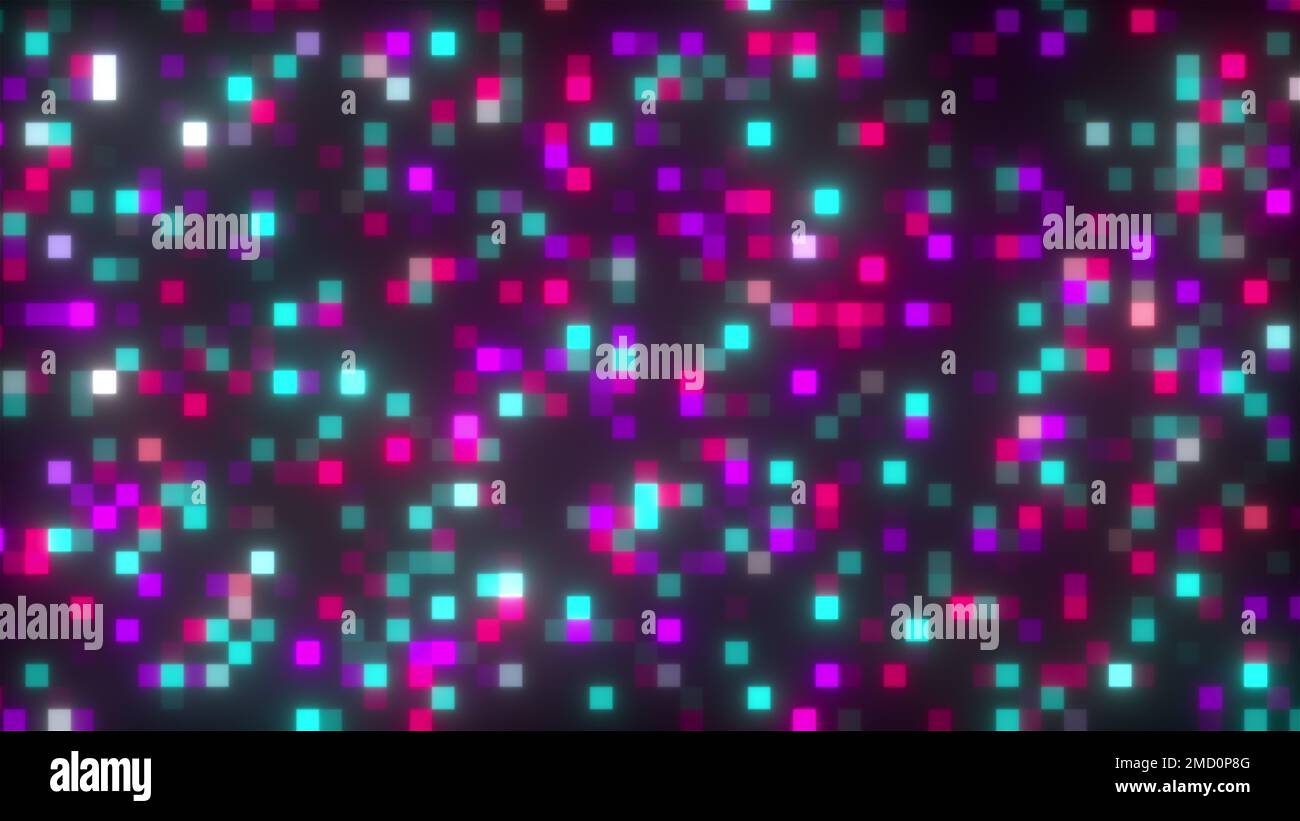 Digital squares. Computer generated 3d render Stock Photo - Alamy