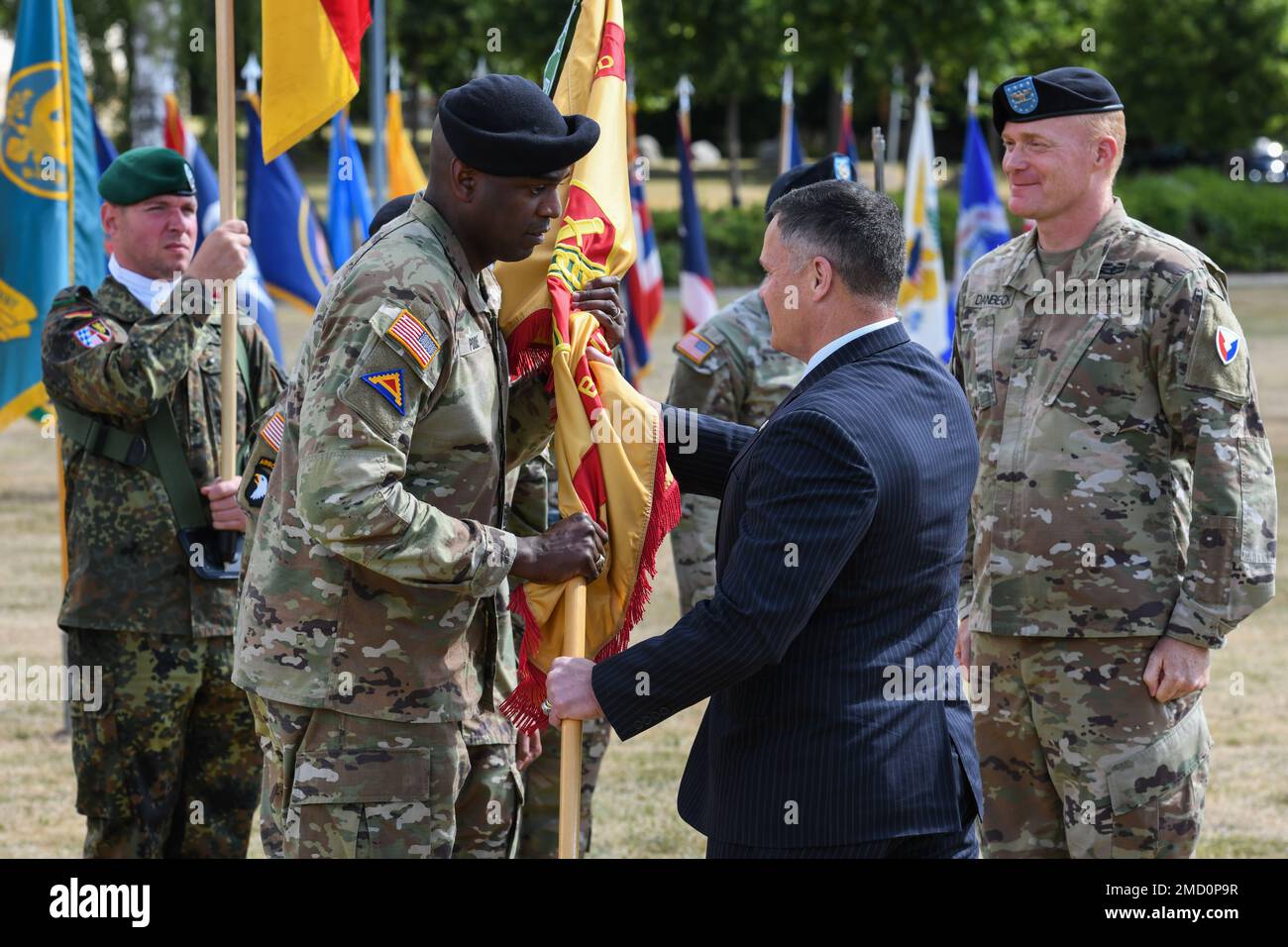 Mr. Tommy Mize, center, Director, Installation Management Command ...