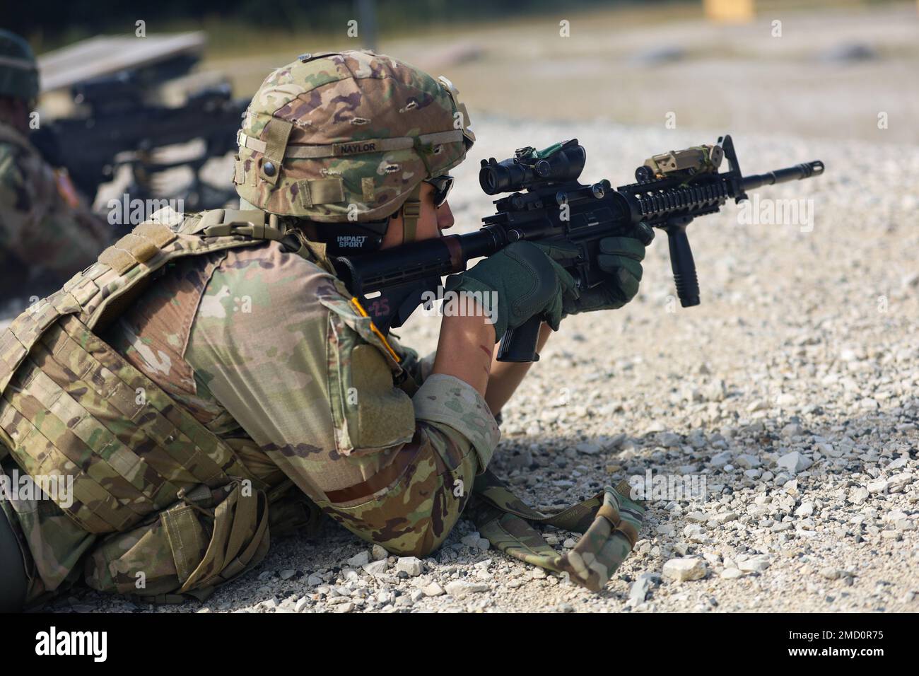 U.S. Army Pfc. Damien Naylor, an infantryman assigned to 1st Battalion ...