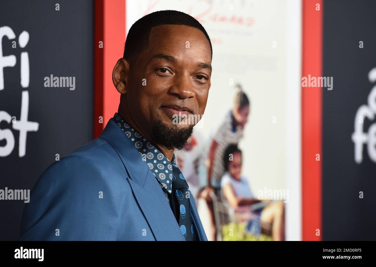 Will Smith arrives at the premiere of "King Richard" during the ...