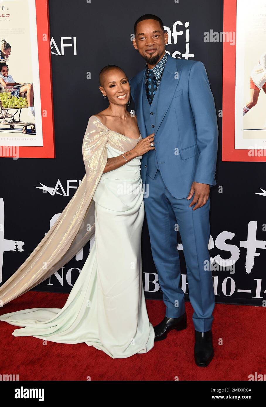 Jada Pinkett Smith and Will Smith arrive at the premiere of "King ...