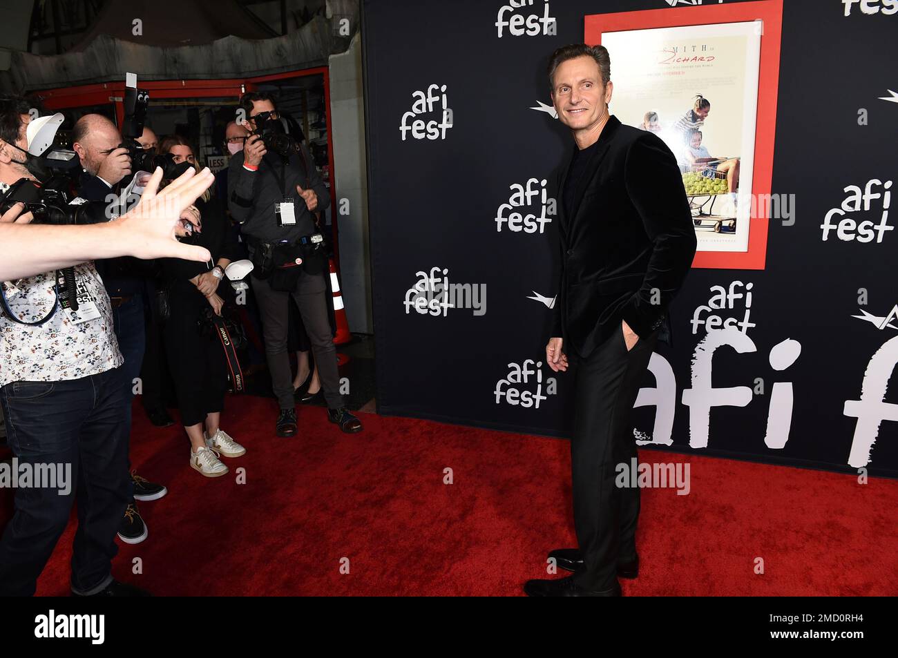 Tony Goldwyn arrives at the premiere of "King Richard" during the ...