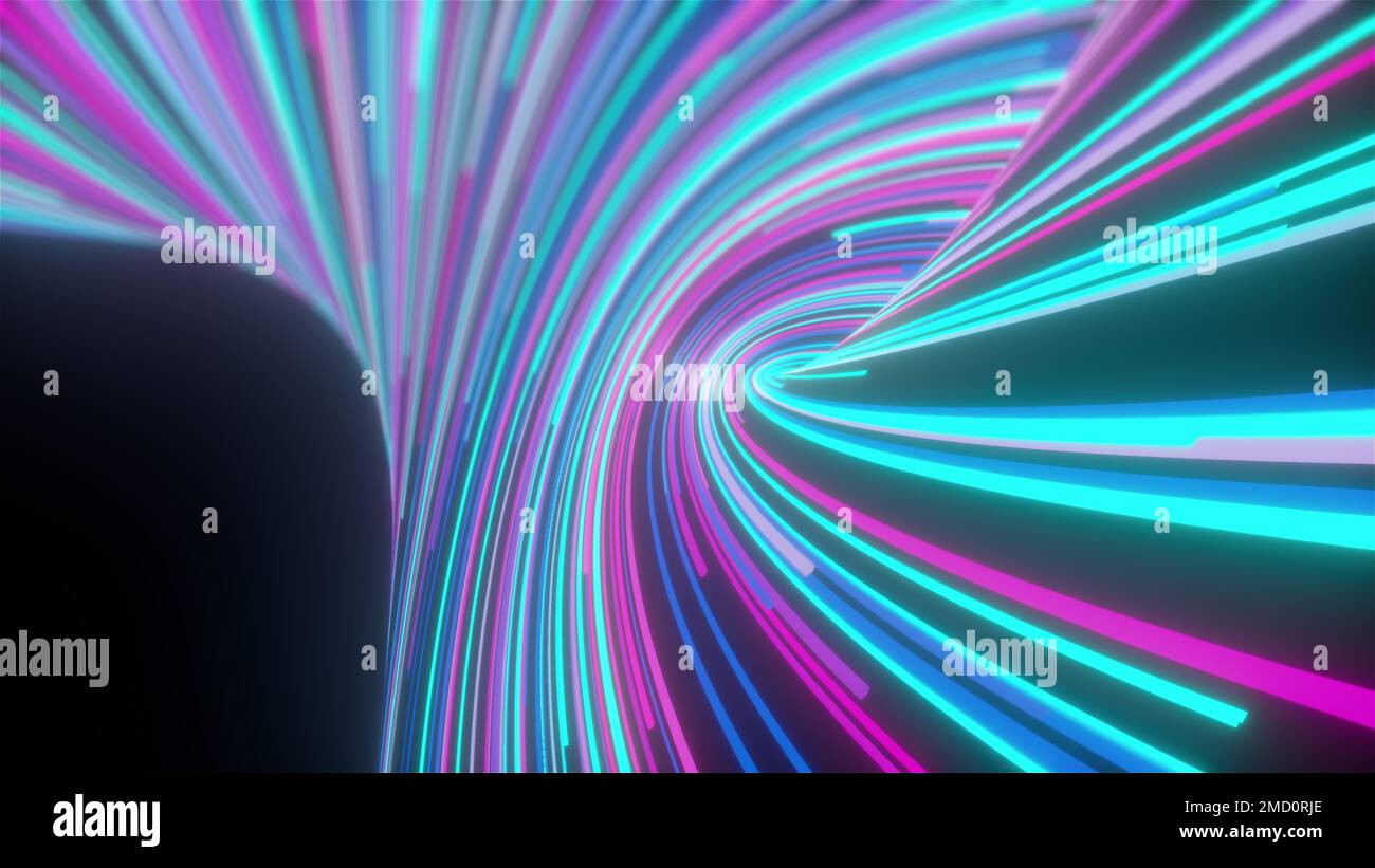 Stream lines. Computer generated 3d render Stock Photo - Alamy