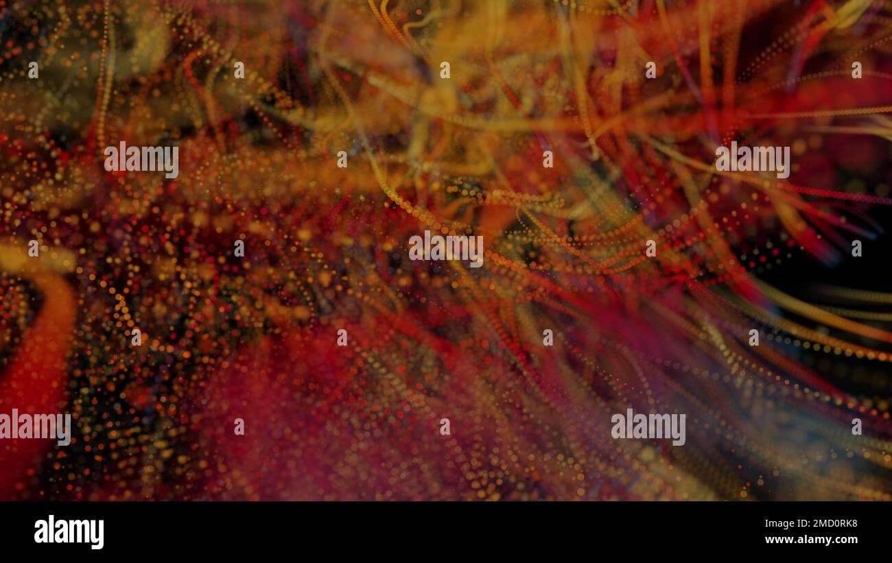 Flow particles. Computer generated 3d render Stock Photo - Alamy