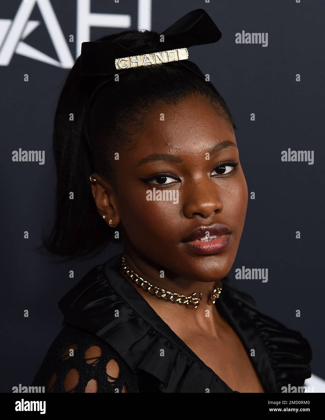 Demi Singleton arrives at the premiere of "King Richard" during the ...