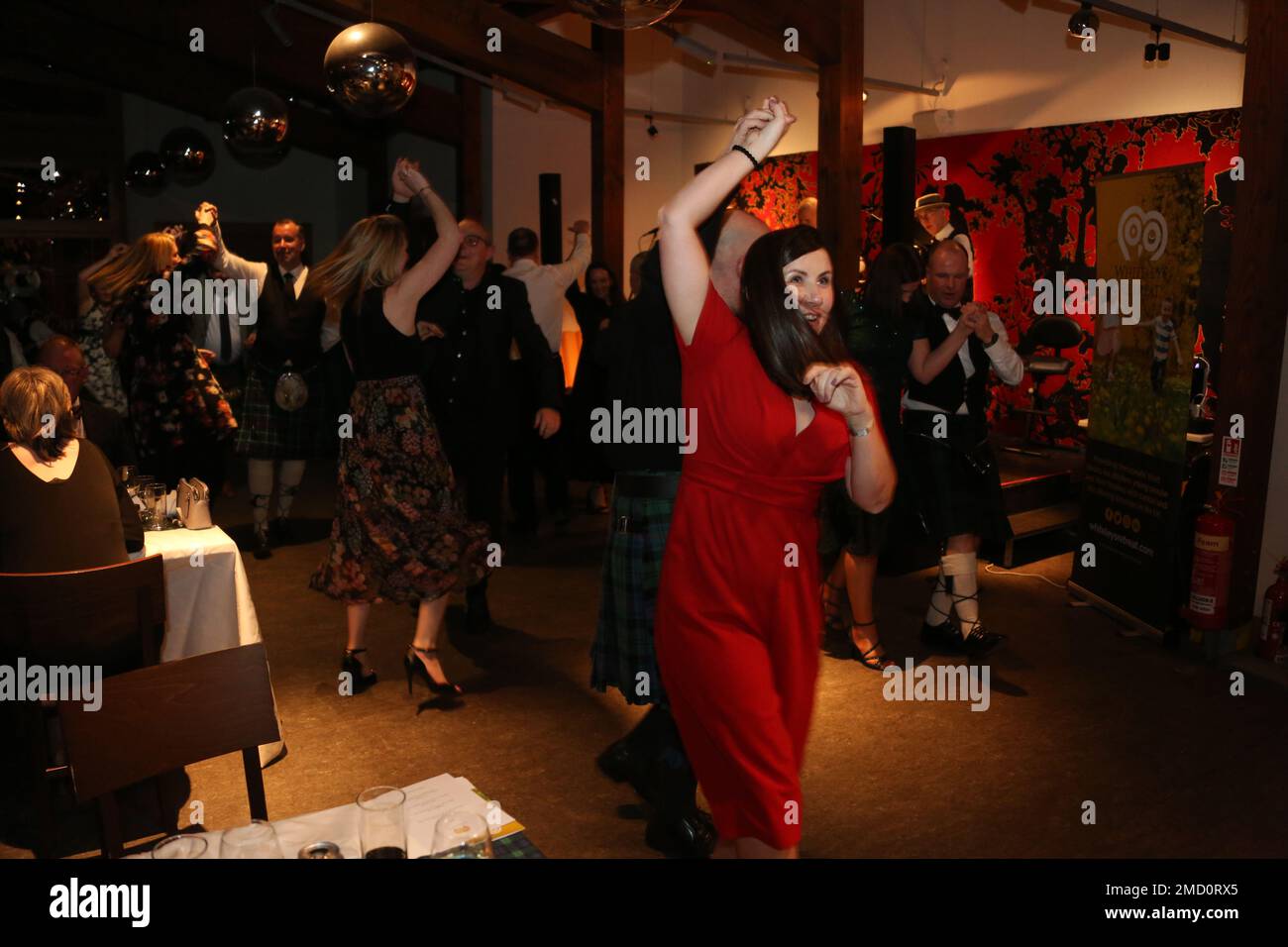 Scottish kilts party dancing hi-res stock photography and images - Alamy