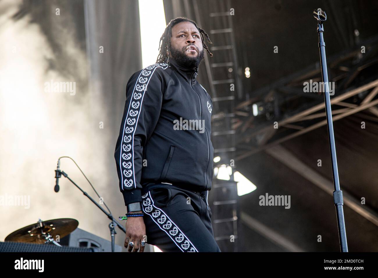 AJ Channer of Fire from the Gods performs at Welcome to Rockville at ...