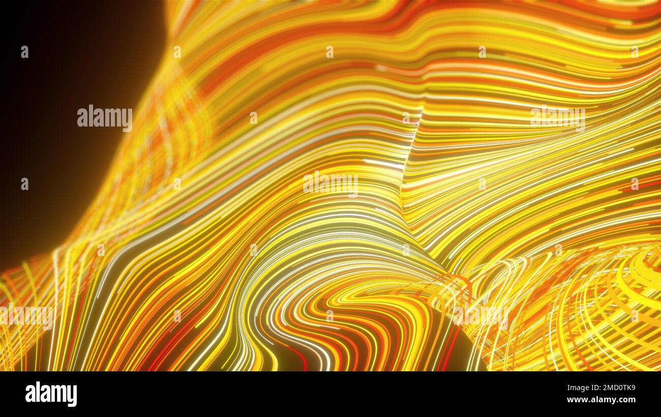 Stream lines. Computer generated 3d render Stock Photo - Alamy