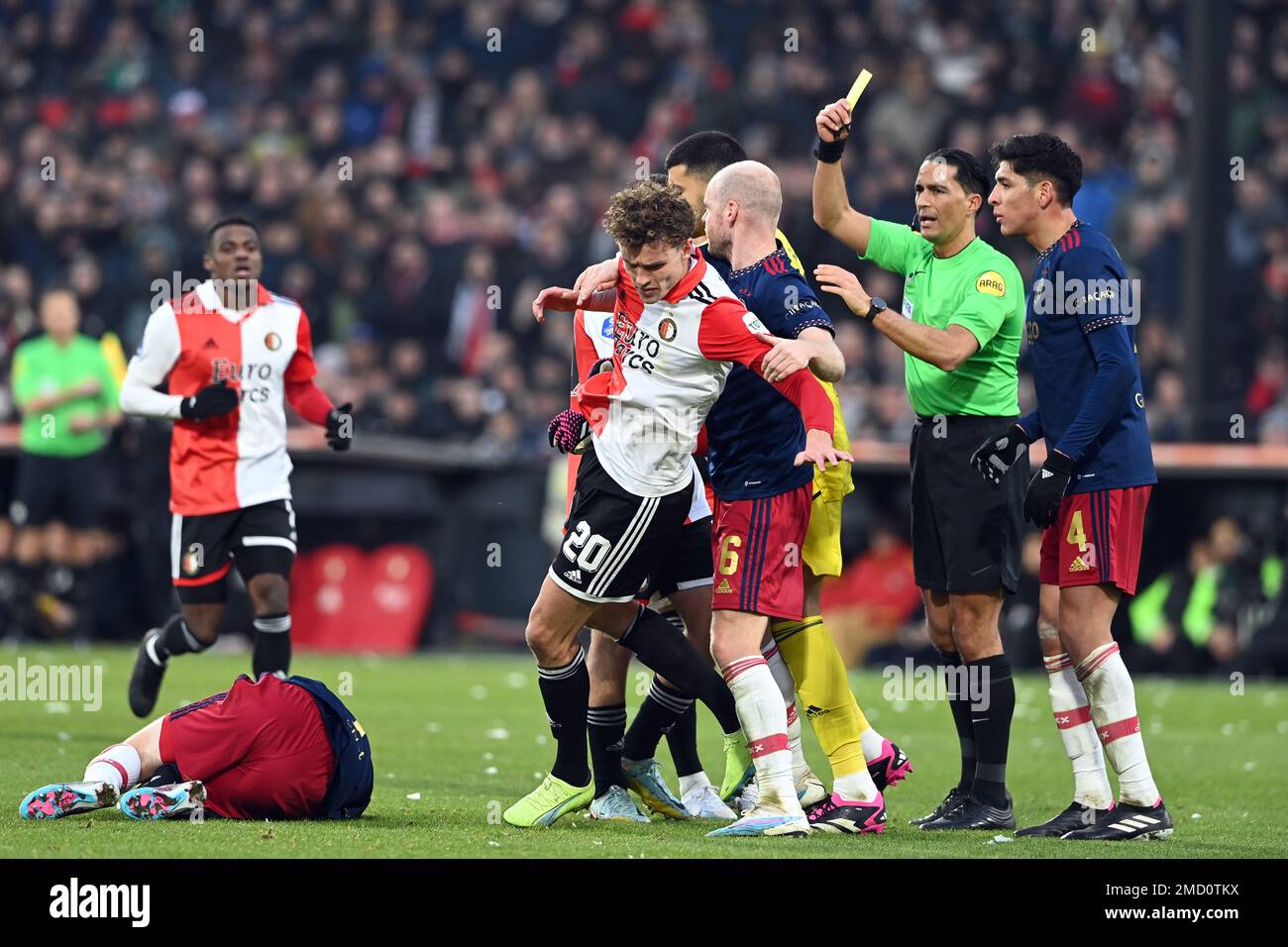 ROTTERDAM - (l-r) Kenneth Taylor of Ajax, Mats Wieffer of Feyenoord ...