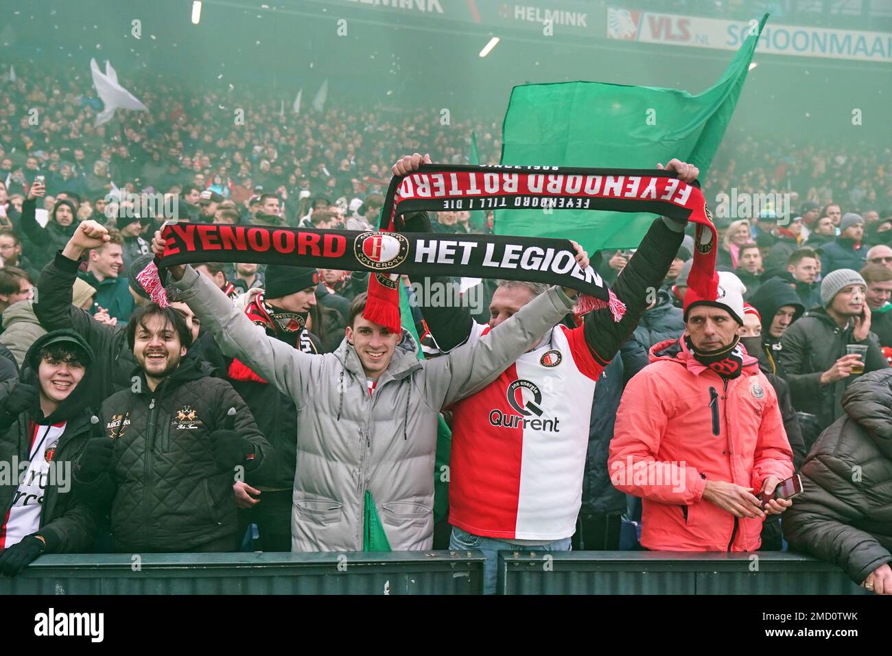 Rotterdam - Feyenoord supporters during the match between Feyenoord v ...