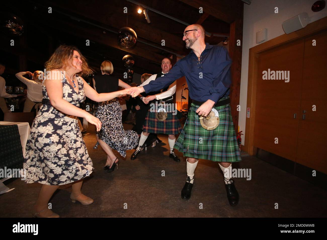 Scottish kilts party dancing hi-res stock photography and images - Alamy