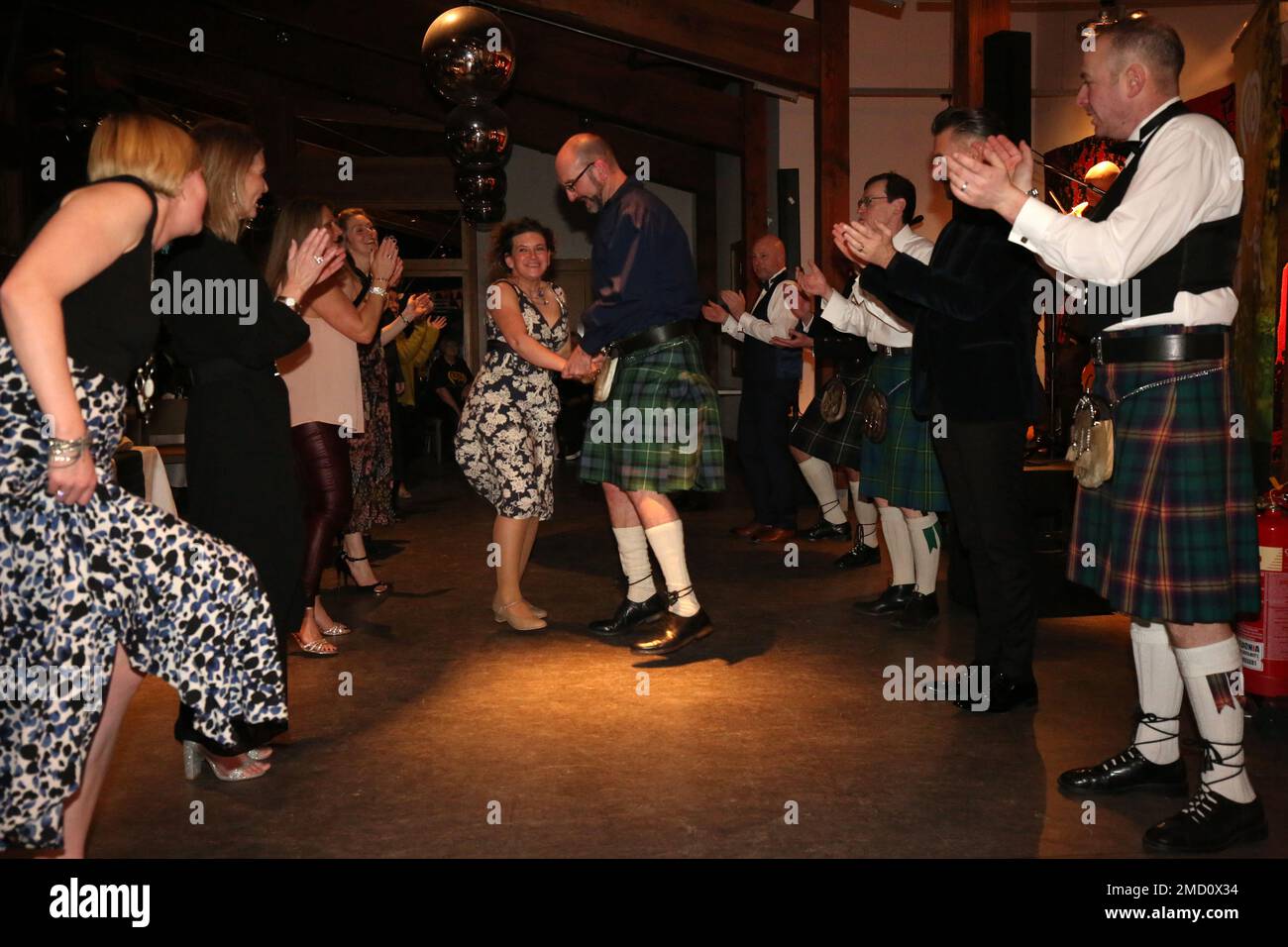 Scottish kilts party dancing hi-res stock photography and images - Alamy