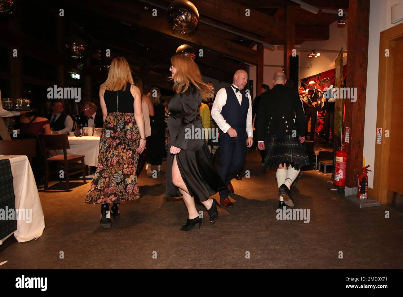 Scottish kilts party dancing hi-res stock photography and images - Alamy