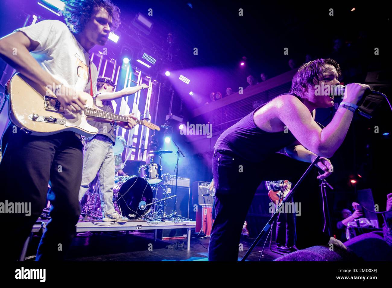 GRONINGEN - The Dutch band Personal Trainer with lead singer Willem ...