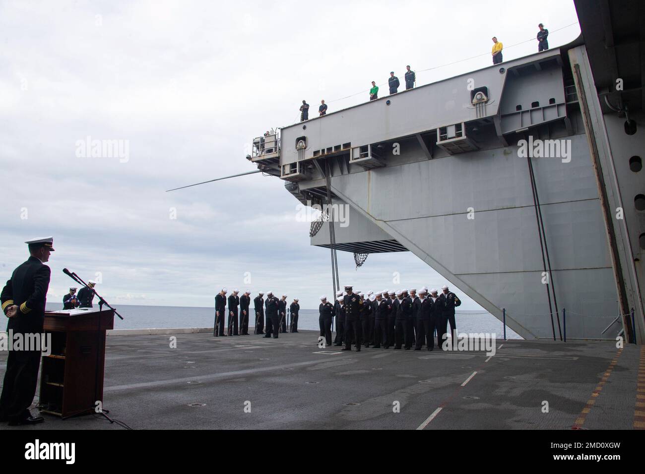Capt. Jeremy Shamblee, USS Gerald R. Ford's (CVN 78) executive officer ...