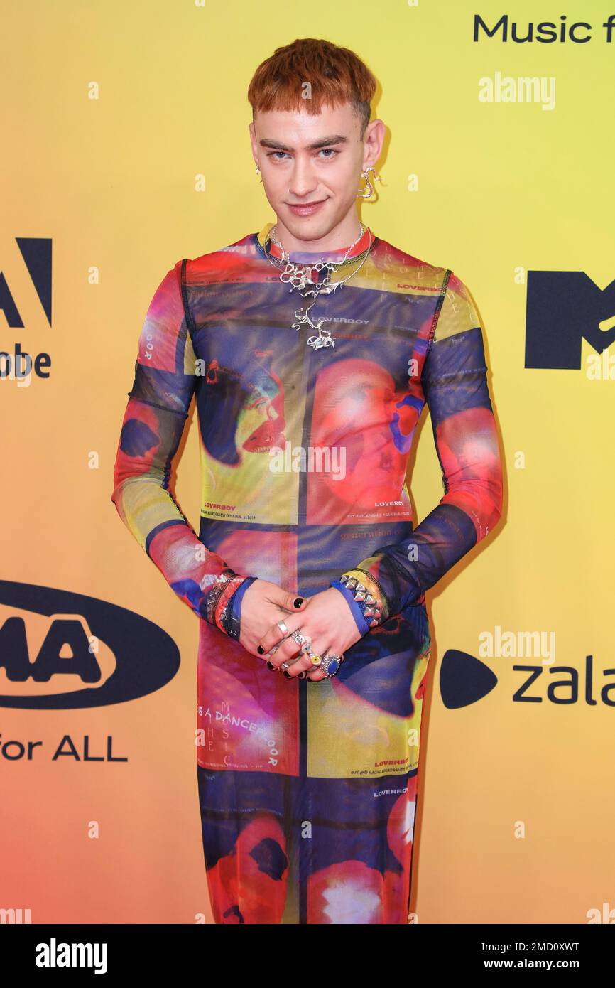 Olly Alexander poses for photographers upon arrival at the European MTV ...