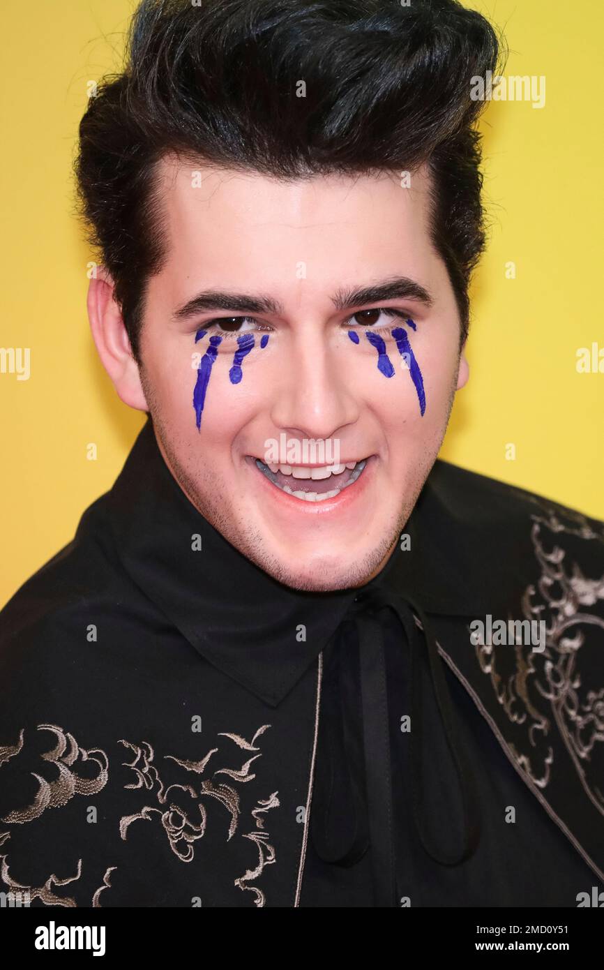 Gjon's Tears poses for photographers upon arrival at the European MTV ...