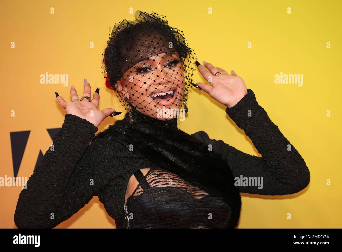 Saweetie poses for photographers upon arrival at the European MTV ...