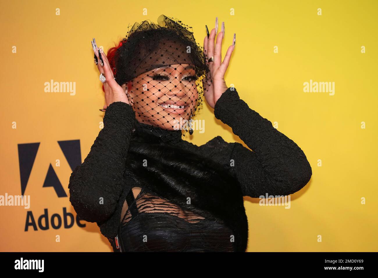 Saweetie poses for photographers upon arrival at the European MTV ...