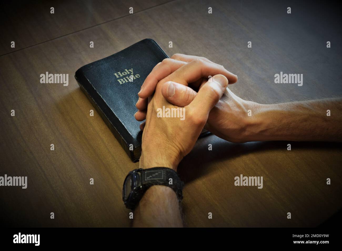 Praying the Word 1 Stock Photo - Alamy