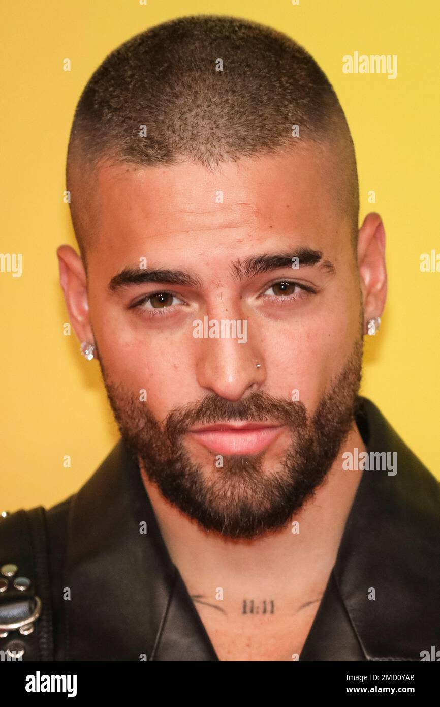 Maluma poses for photographers upon arrival at the European MTV Awards ...