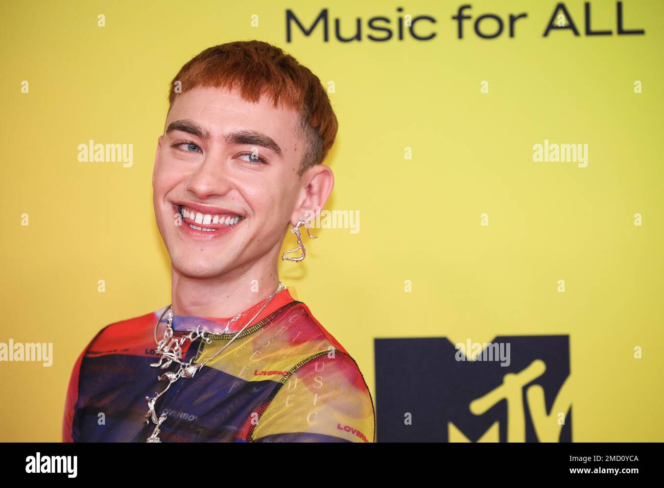 Olly Alexander poses for photographers upon arrival at the European MTV ...