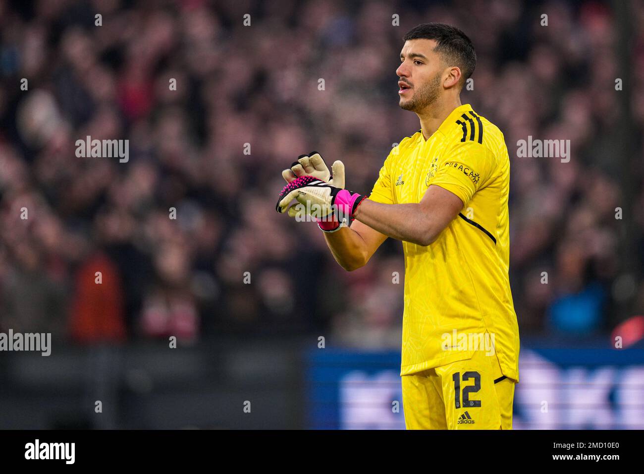 ROTTERDAM, NETHERLANDS - JANUARY 22: goalkeeper Geronimo Rulli of Ajax ...