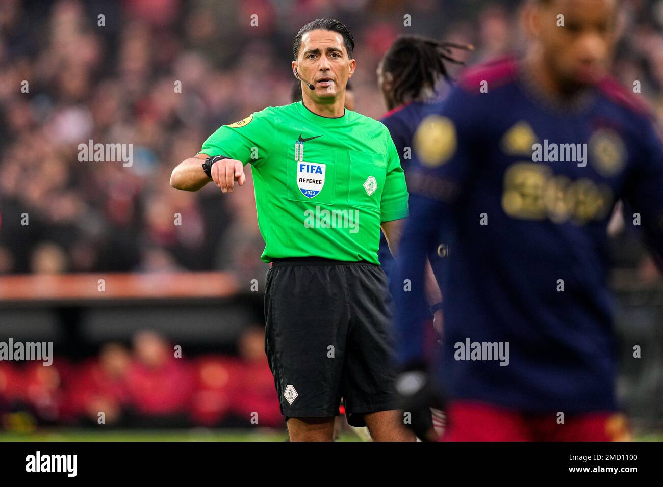 ROTTERDAM, NETHERLANDS - JANUARY 22: referee Serdar Gozubuyuk during ...