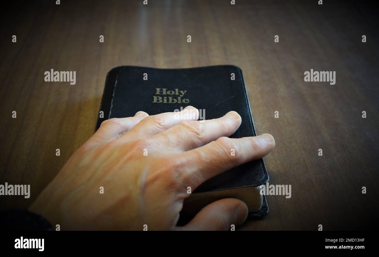 Reaching for God's Word 5 Stock Photo - Alamy