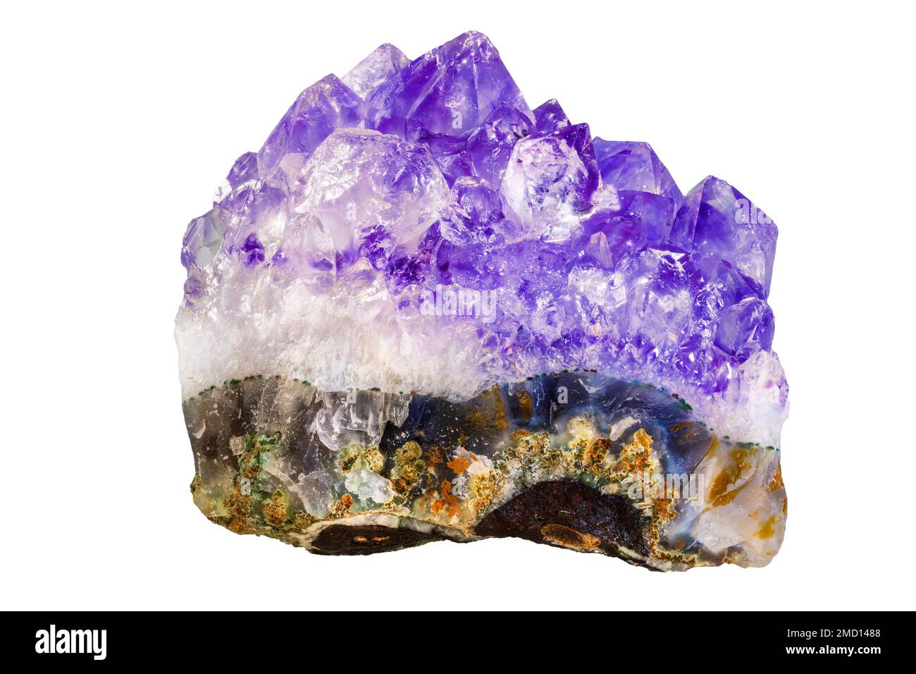 Amethyst purple crystal close up Cut Out Stock Images & Pictures - Alamy