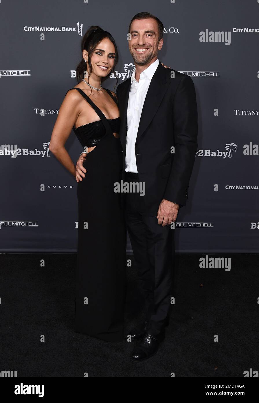 Jordana Brewster, left, and Mason Morfit arrive at the Baby2Baby Gala ...