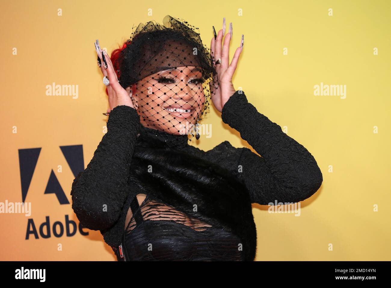 Saweetie poses for photographers upon arrival at the European MTV ...