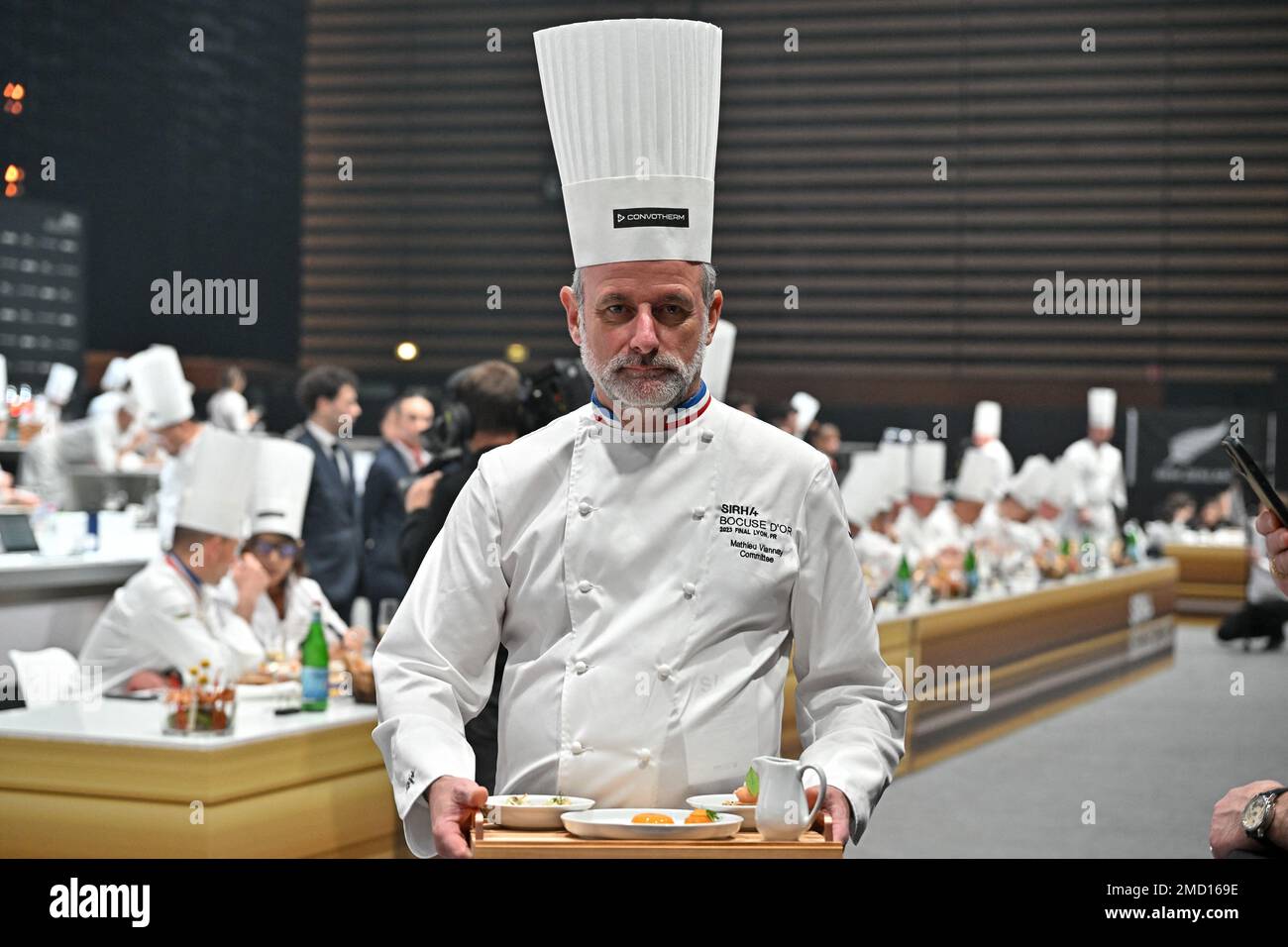 Mathieu Viannay during the Bocuse d Or Final ahead of SIRHA in Lyon ...
