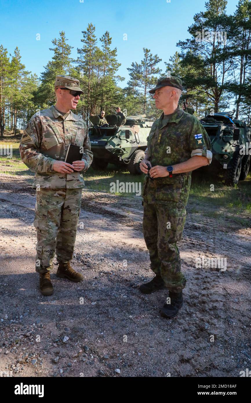 Finnish army Lt. Gen. Pasi Välimäki, commander of the Finnish army ...