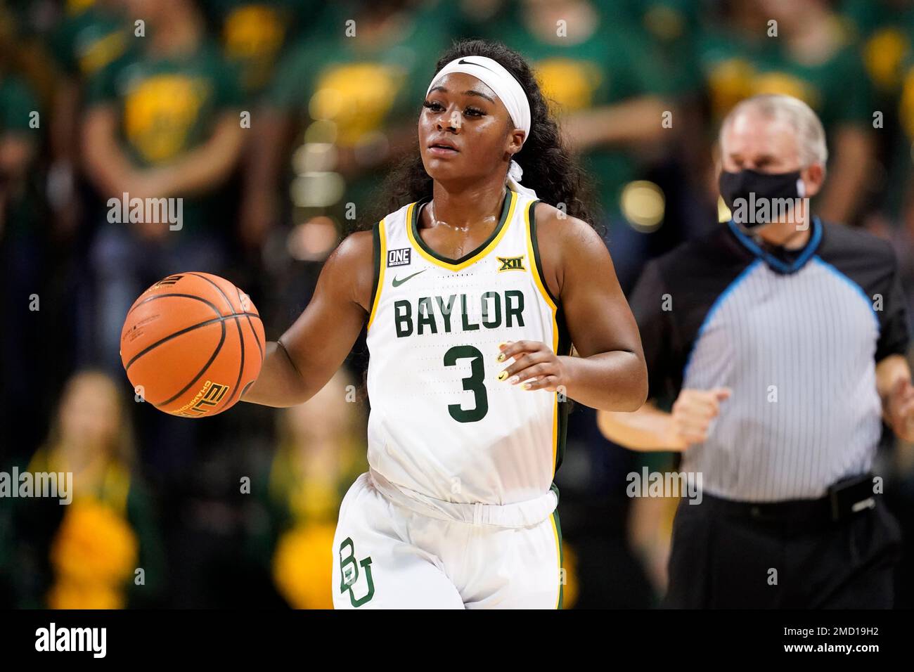 Baylor guard Jordan Lewis (3) handles the ball during an exhibition ...