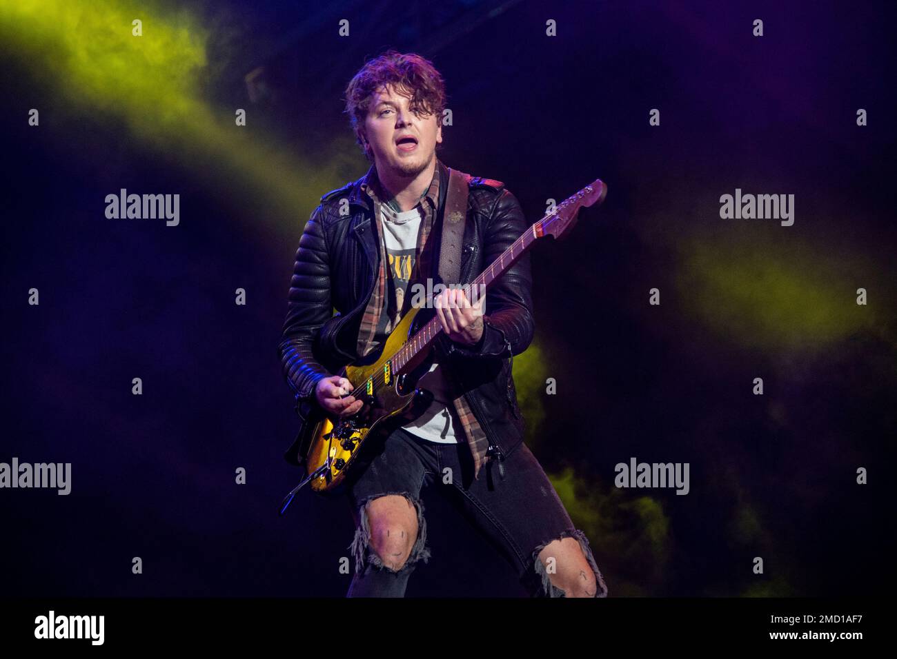 Benjamin Paul Bruce of Asking Alexandria performs at Welcome to ...