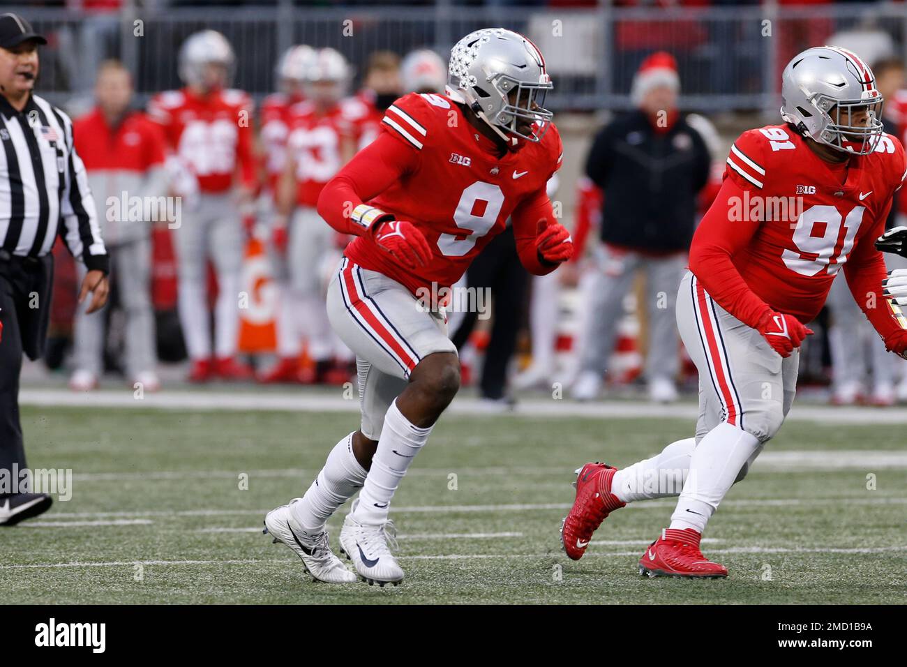 Ohio State defensive lineman Zach Harrison plays against Purdue during ...