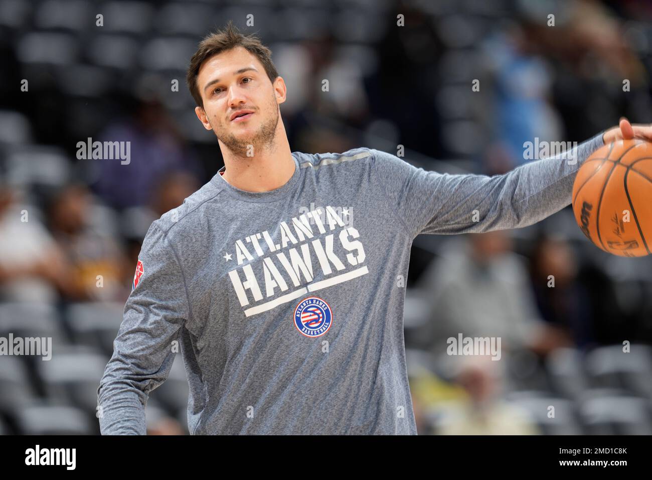 Atlanta Hawks forward Danilo Gallinari (8) in the first half of an NBA ...