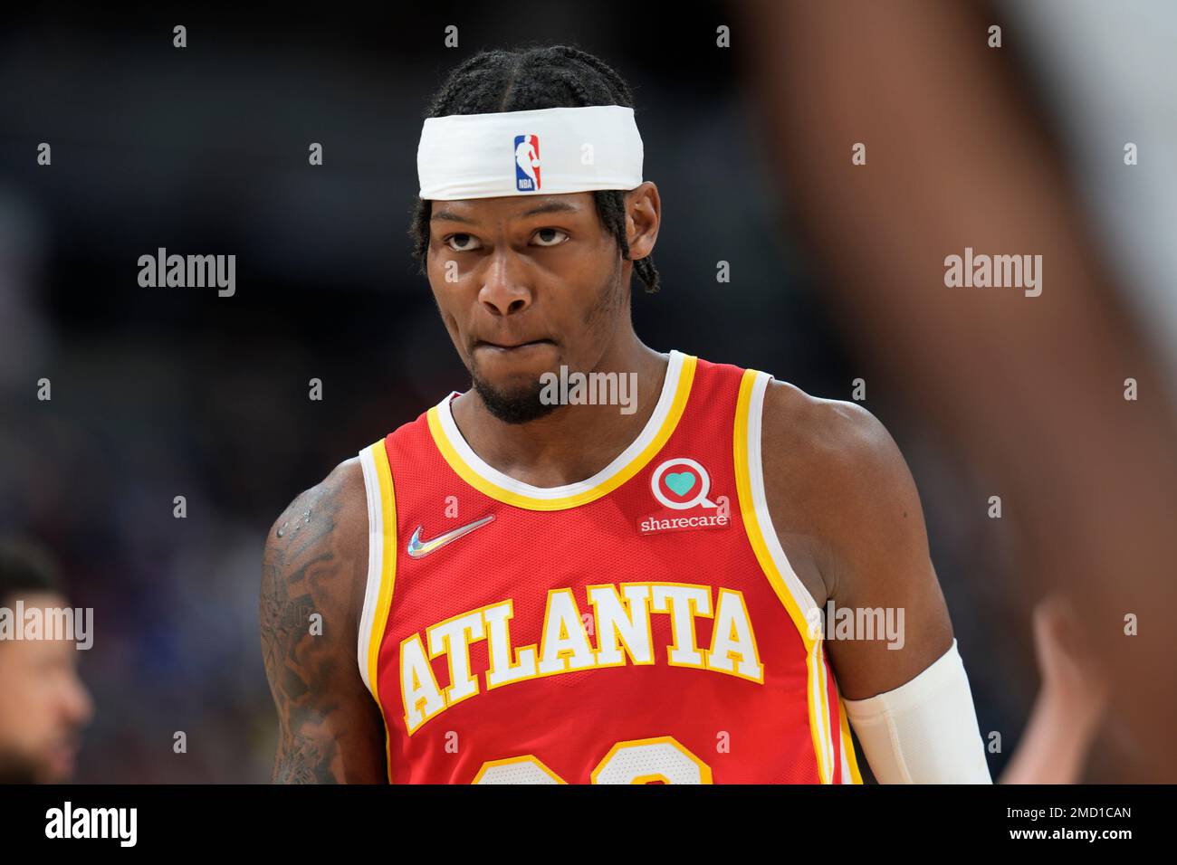 Atlanta Hawks forward Cam Reddish (22) in the first half of an NBA ...