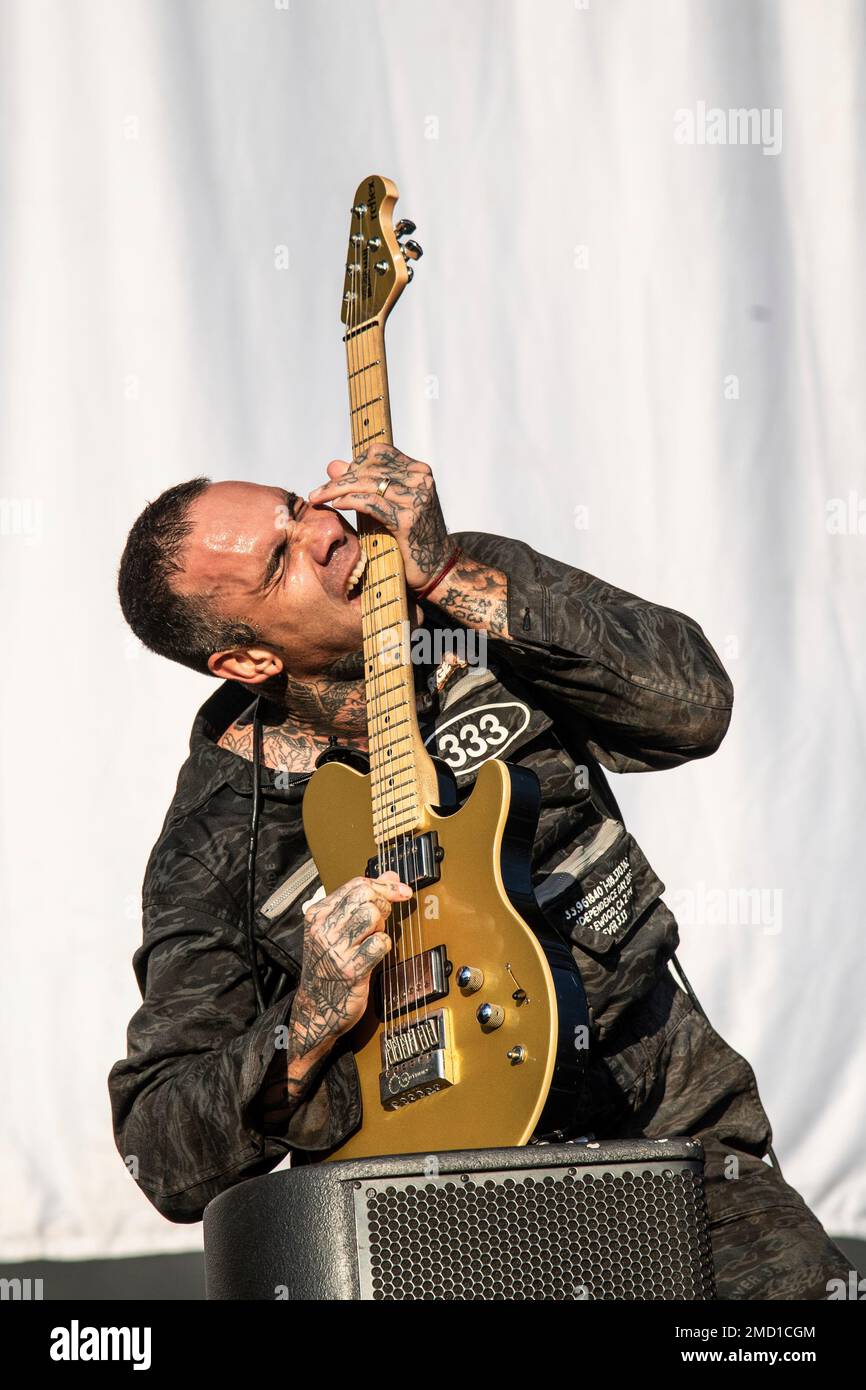 Jason Aalon Butler of Fever 333 performs at Welcome to Rockville at ...