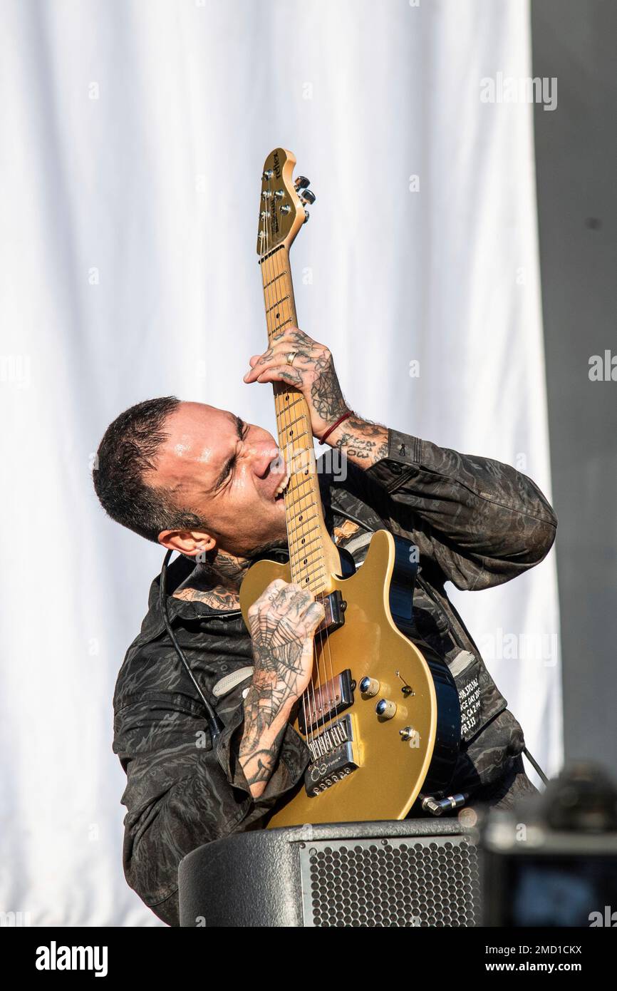 Jason Aalon Butler of Fever 333 performs at Welcome to Rockville at ...