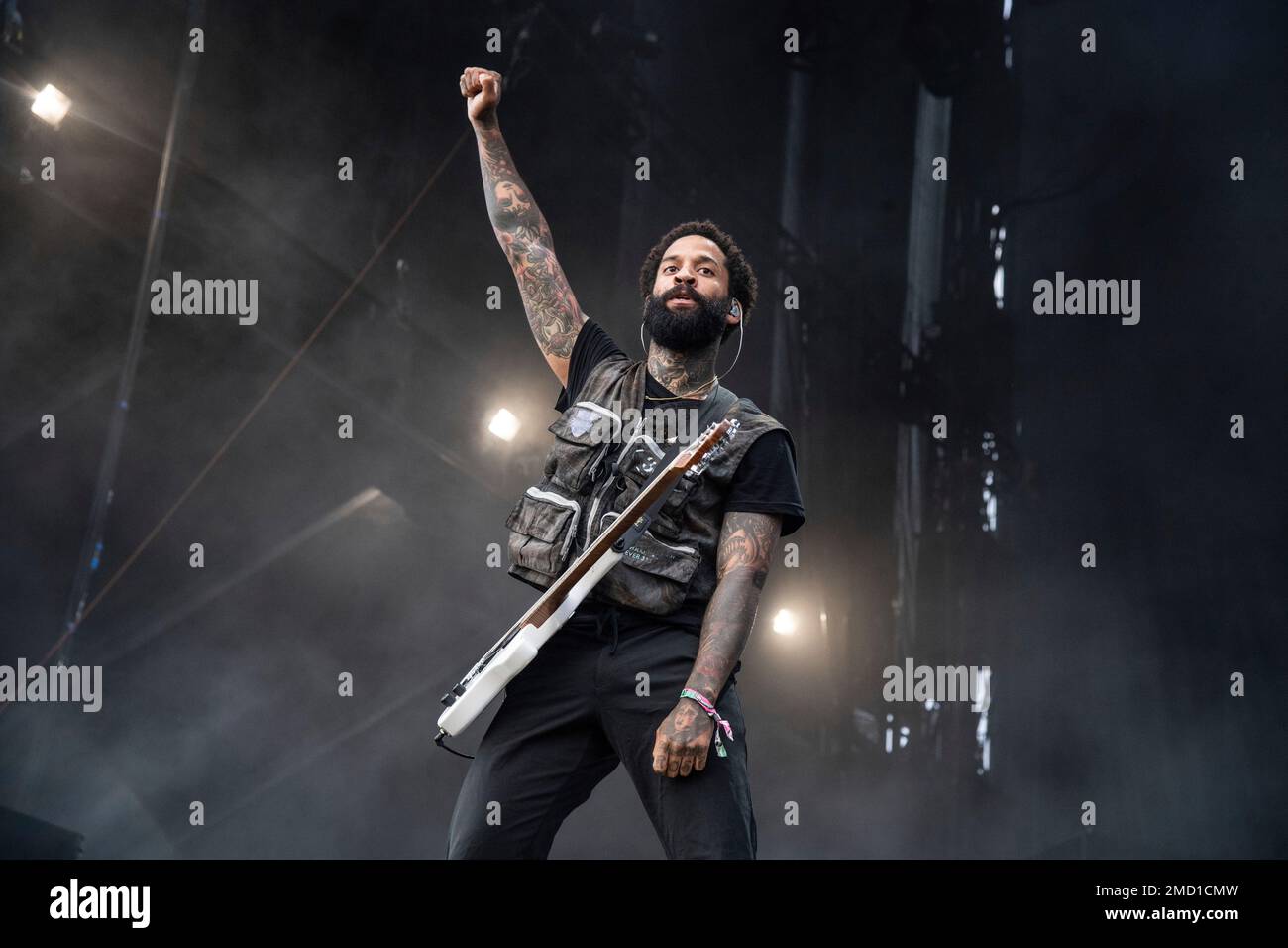 Stephen Harrison of Fever 333 performs at Welcome to Rockville at ...