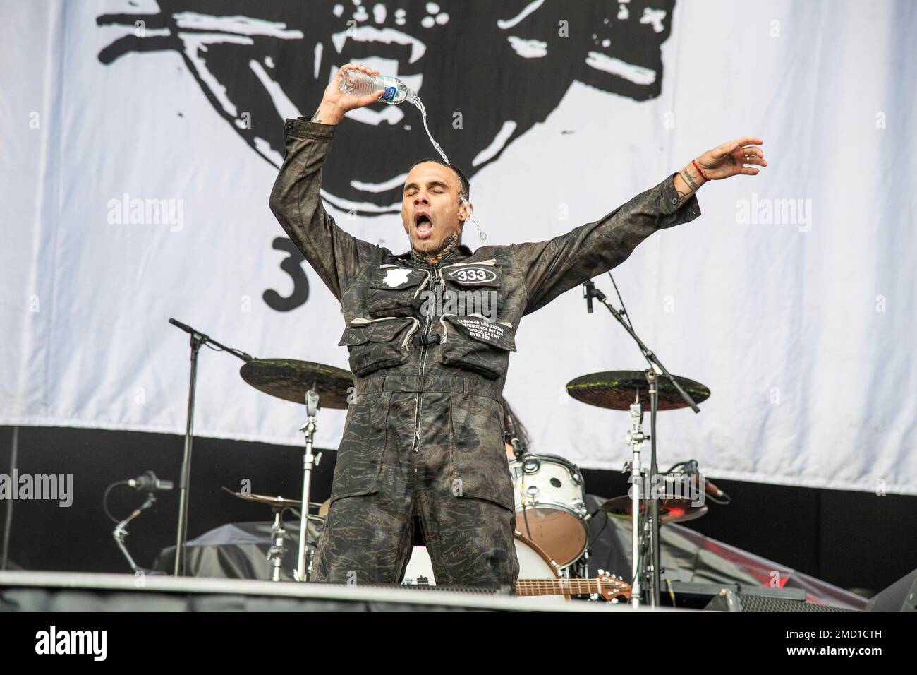 Jason Aalon Butler of Fever 333 performs at Welcome to Rockville at ...