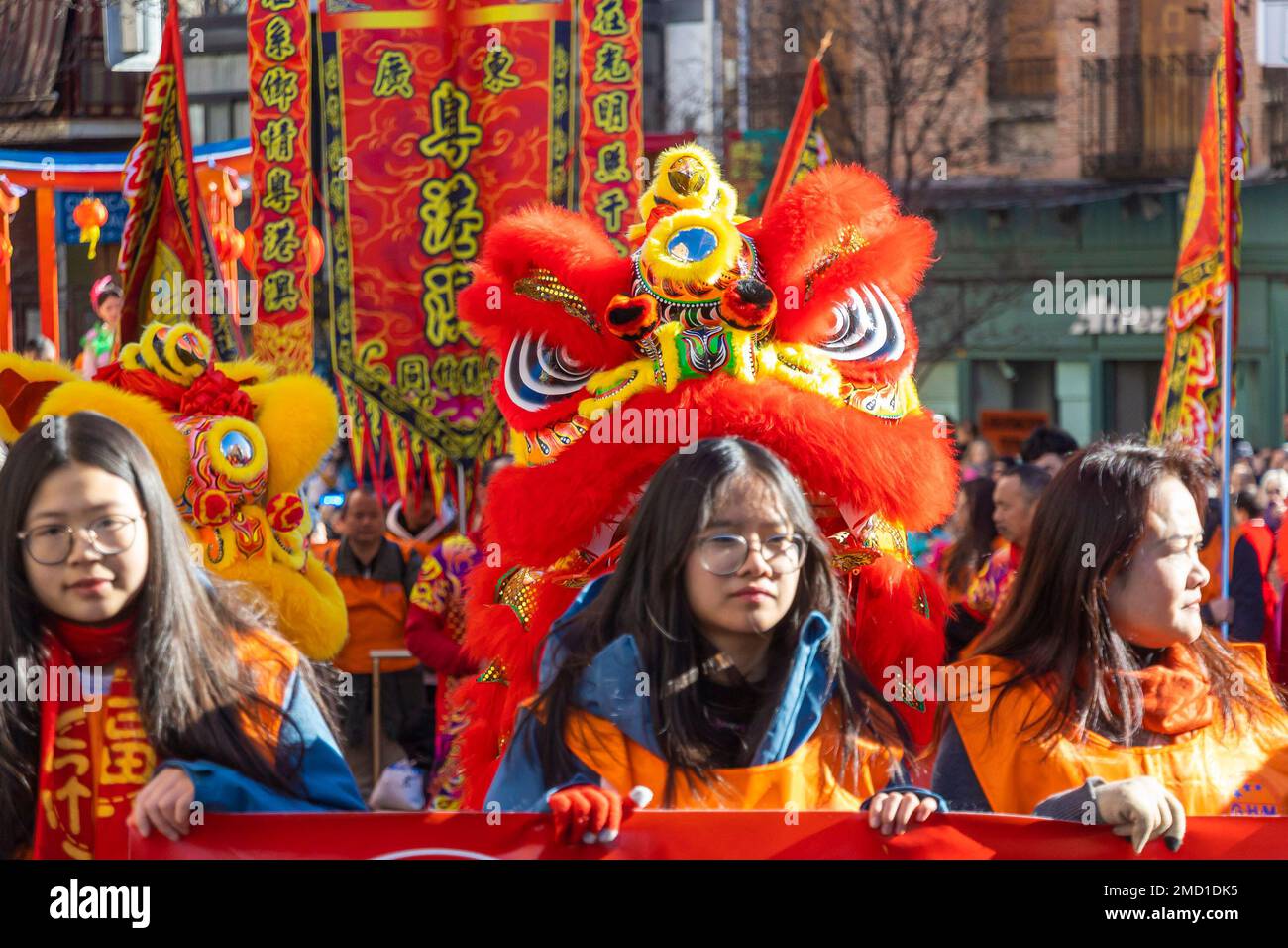 Parade of the Chinese New Year 2023 in Madrid. January 22, 2023 ...