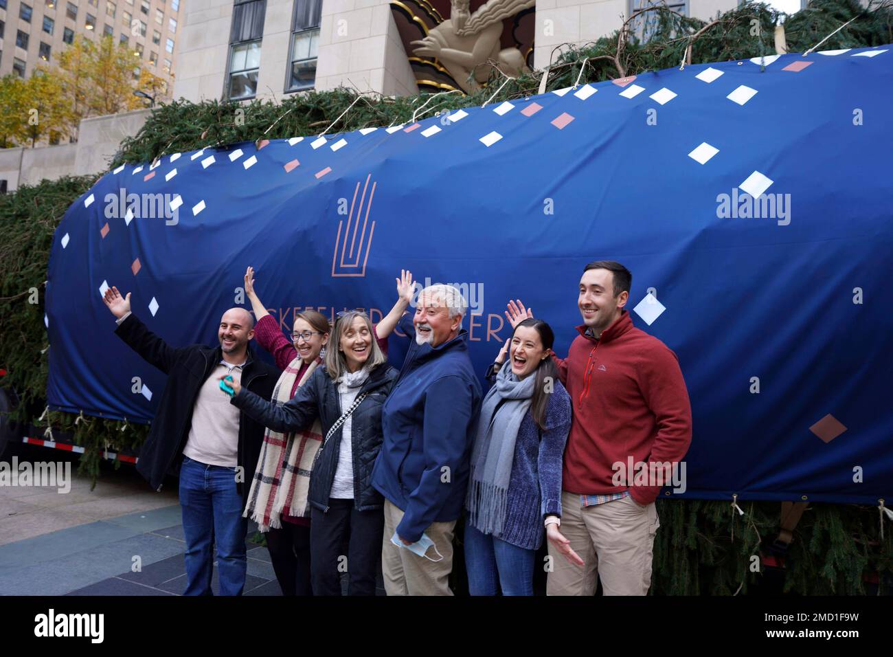 The family who donated the Rockefeller Christmas tree, from left, Chris ...