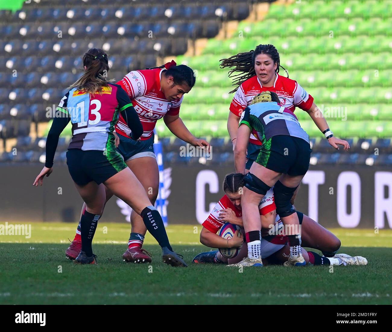 Twickenham Stoop, ENGLAND : Match action during the Women's Allianz ...