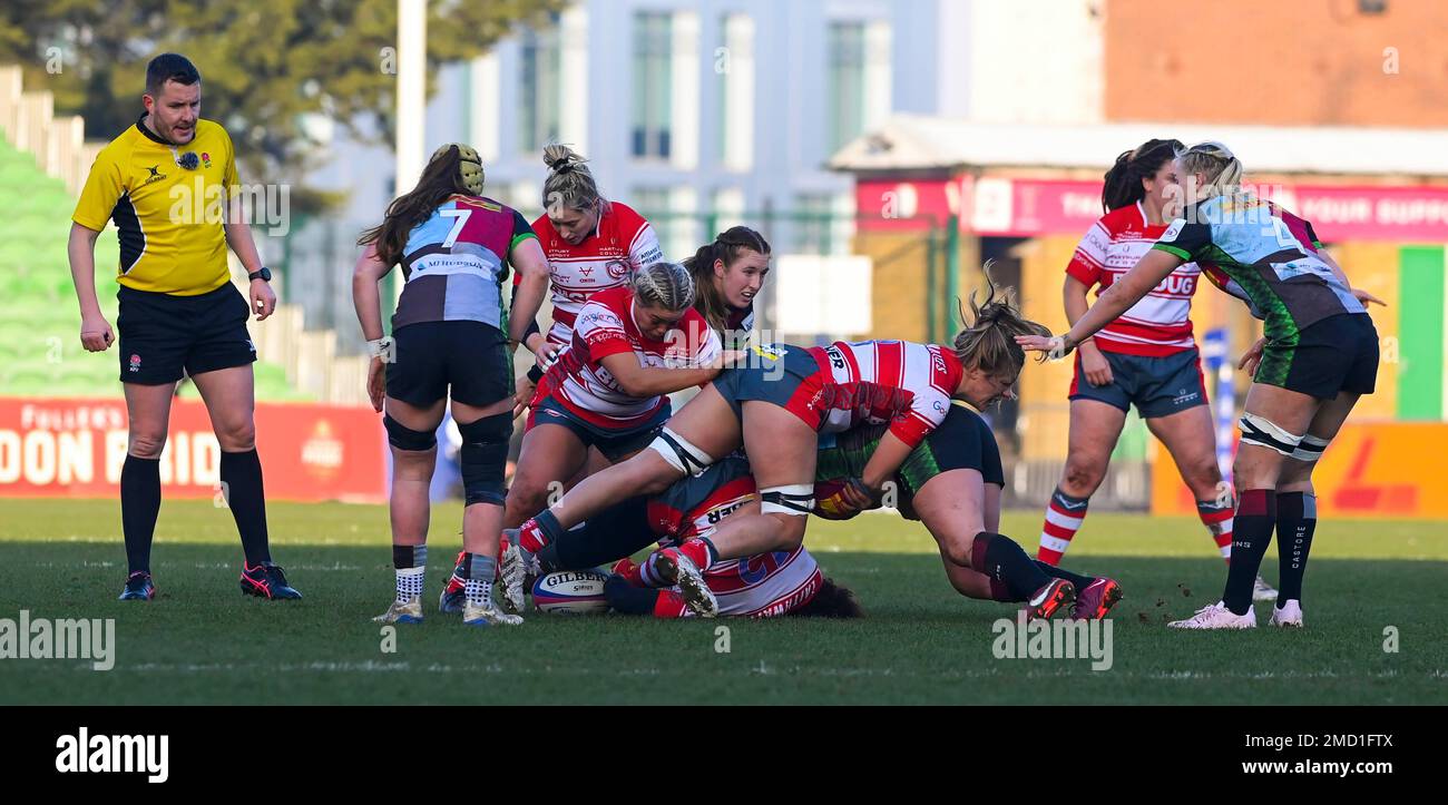 Twickenham Stoop, ENGLAND :Match action during the Women's Allianz ...